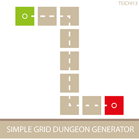 Simple Grid Dungeon Generator