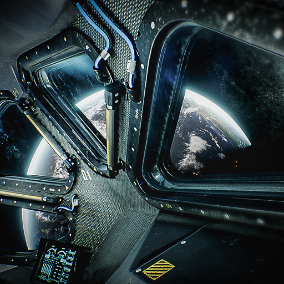 Space kit, spaceships, planets