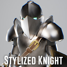Stylized Low Poly Knight